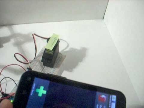 Using Amarino with a servo -- for Instructables.com - YouTube