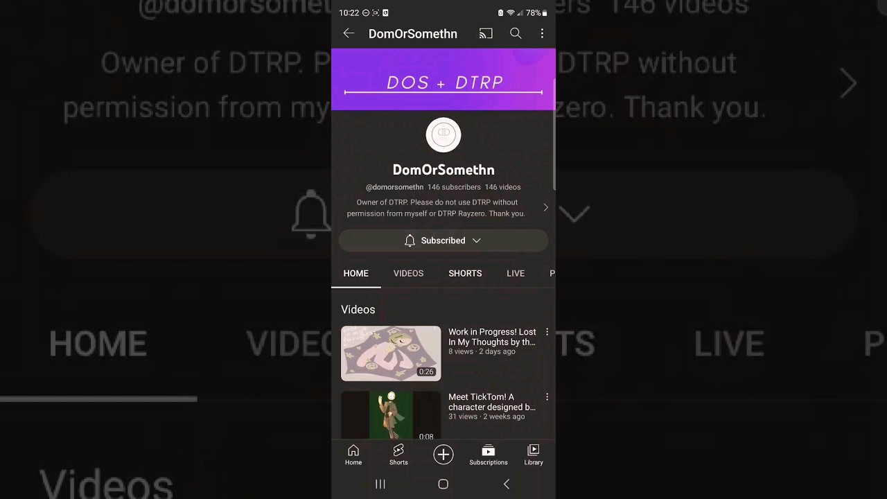 sub to us all and DTRP rayzero is on his road to 100 subs - YouTube