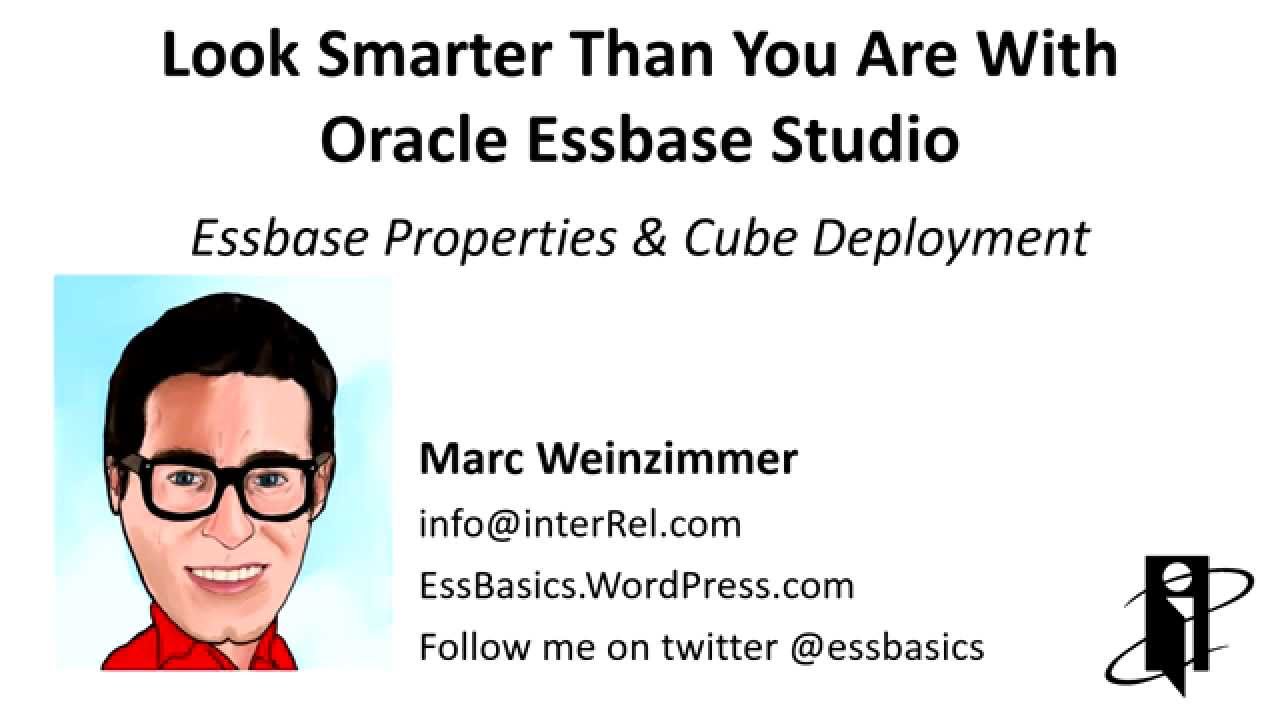 Essbase Studio Essbase Properties & Cube Deployment (Part 5) - YouTube
