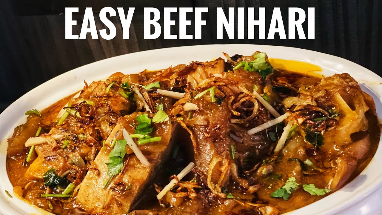 RESTAURANT STYLE BEEF NIHARI RECIPE. BEEF NIHARI. BEEF STEW. BEEF LEG ...