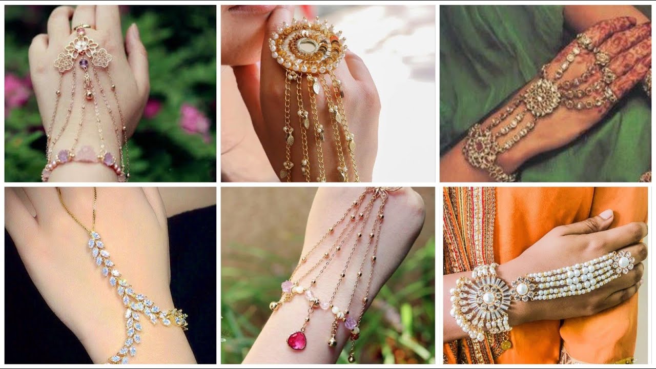 50 Elegant And Most Trendi Hand Jewellry Designes Collection - YouTube
