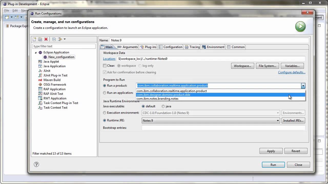Configuring Eclipse 4.2 for Notes 9 - YouTube