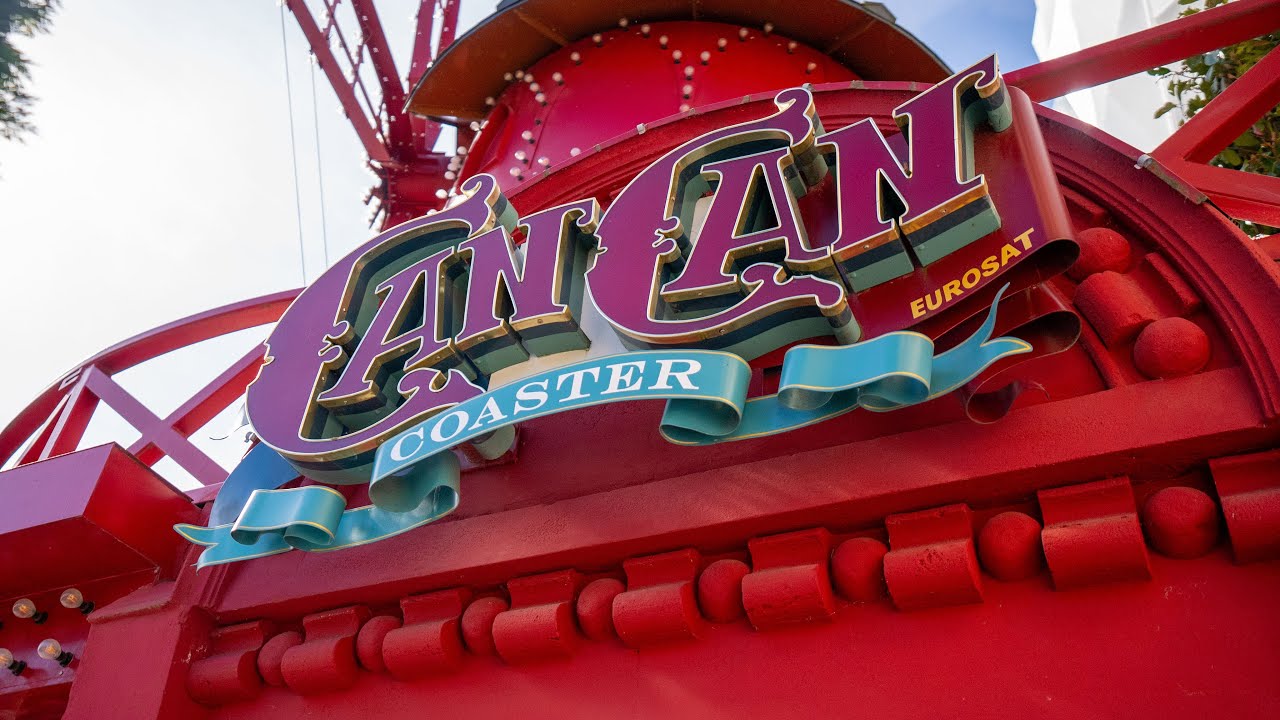 Eurosat: CanCan Coaster 4K 30fps front-seat on-ride POV Europa Park ...