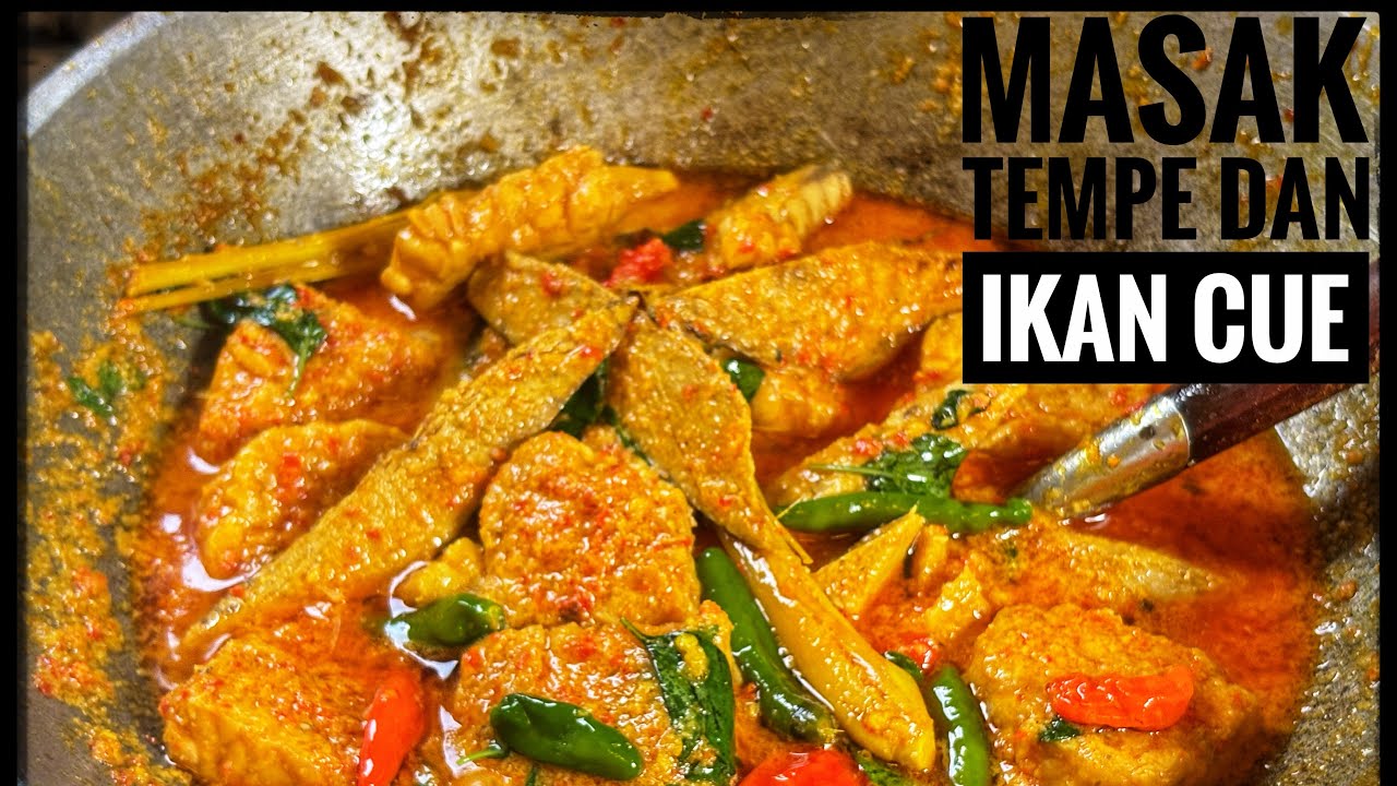 Menu hari ini masak tempe dan ikan cue - YouTube