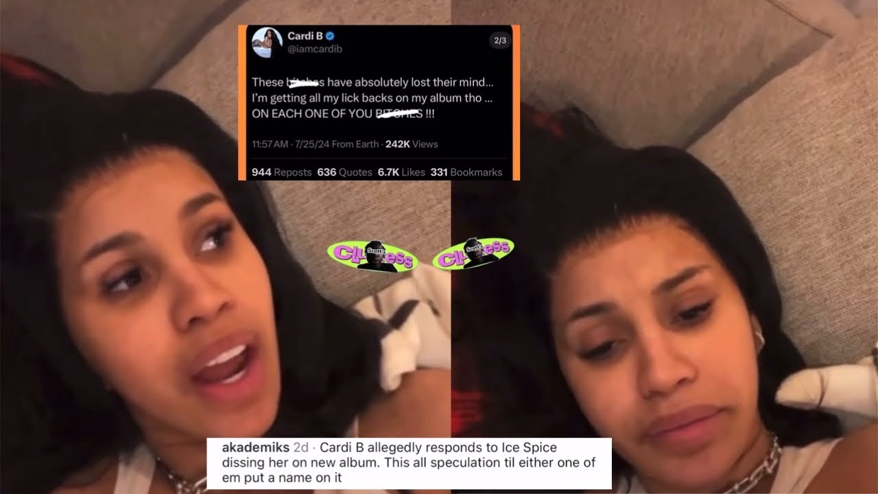 Cardi B Responds To Ice Spice Dissing Her Allegedly - YouTube