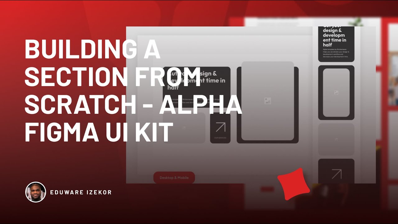 Building a section from scratch - Alpha Figma UI Kit - YouTube