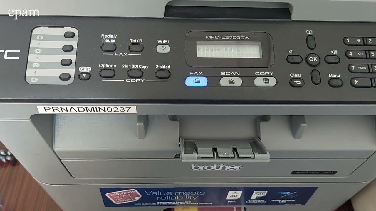 Brother MFC-L2700DW | Printing Paper Jam Using A4 Paper | (SOLVED ...