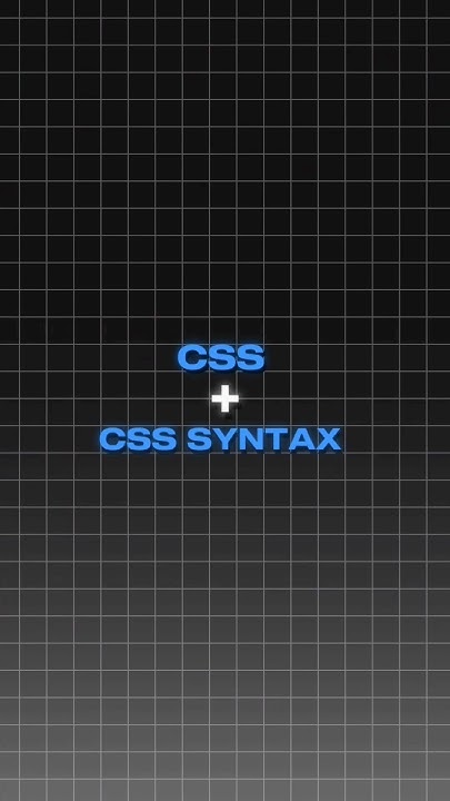 CSS Series: Part:1 week can understand CSS & Syntax. #programming #css #html #html5 # ...