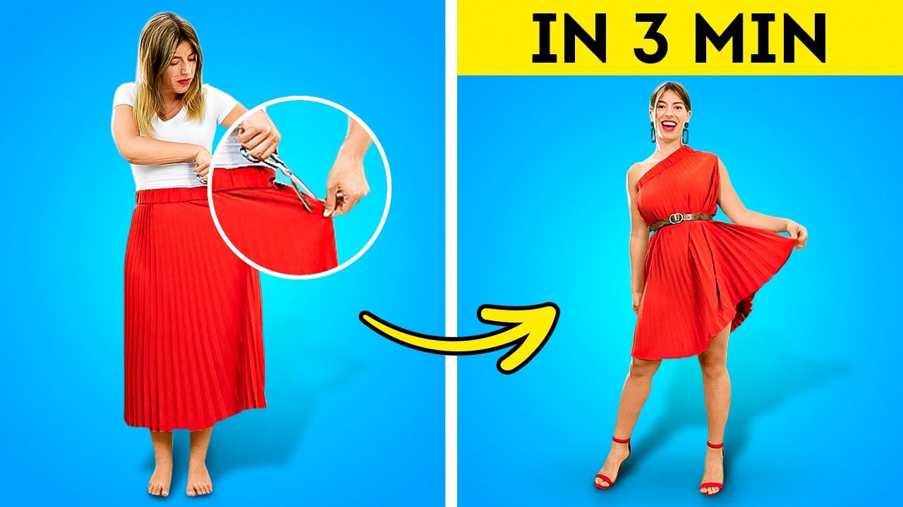 Transform Basic Clothes into Stylish Outfits with One Cut! 👗 ️ - YouTube