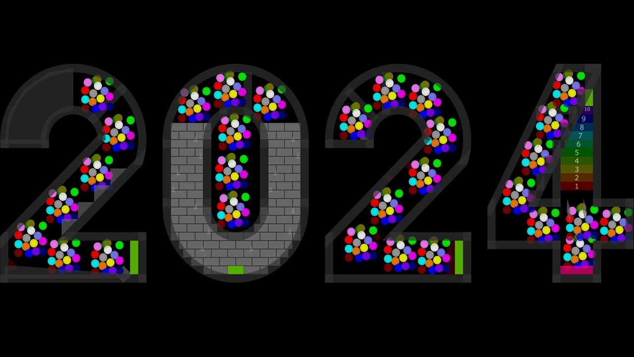 The Alphabet 2024 - Marble Race ASRM 08 in Algodoo - YouTube