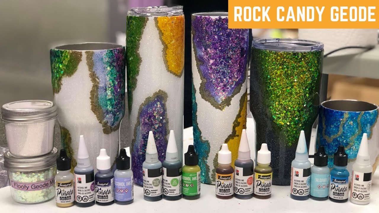 Glitter and Ink Rock Candy Geode-Mr.Nola's Glitter - YouTube