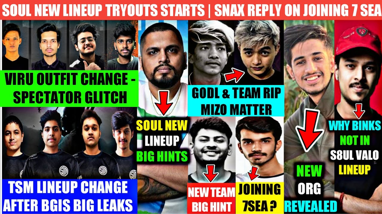 TSM LINEUP CHANGE ? GODL & MIZO MATTER | SOUL NEW LINEUP BIG HINTS ...