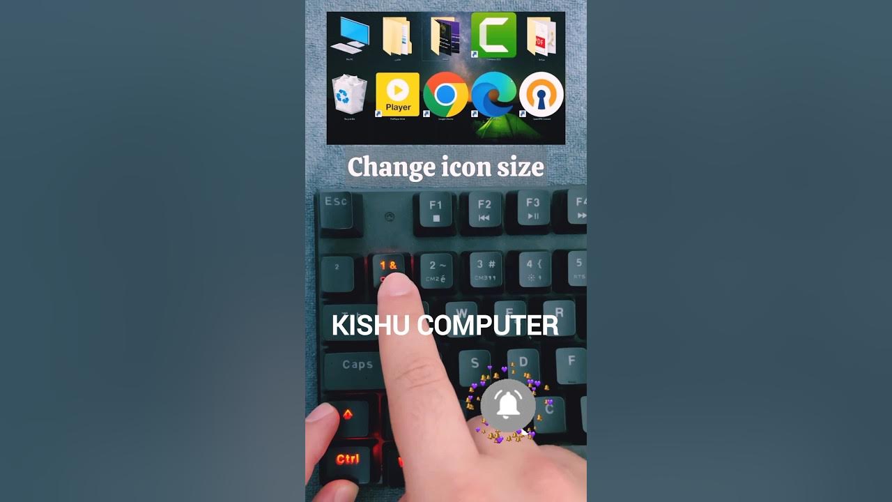 Change icon size // icon size #computertricks #computerknowledge #computer #tricks #techtricks ...