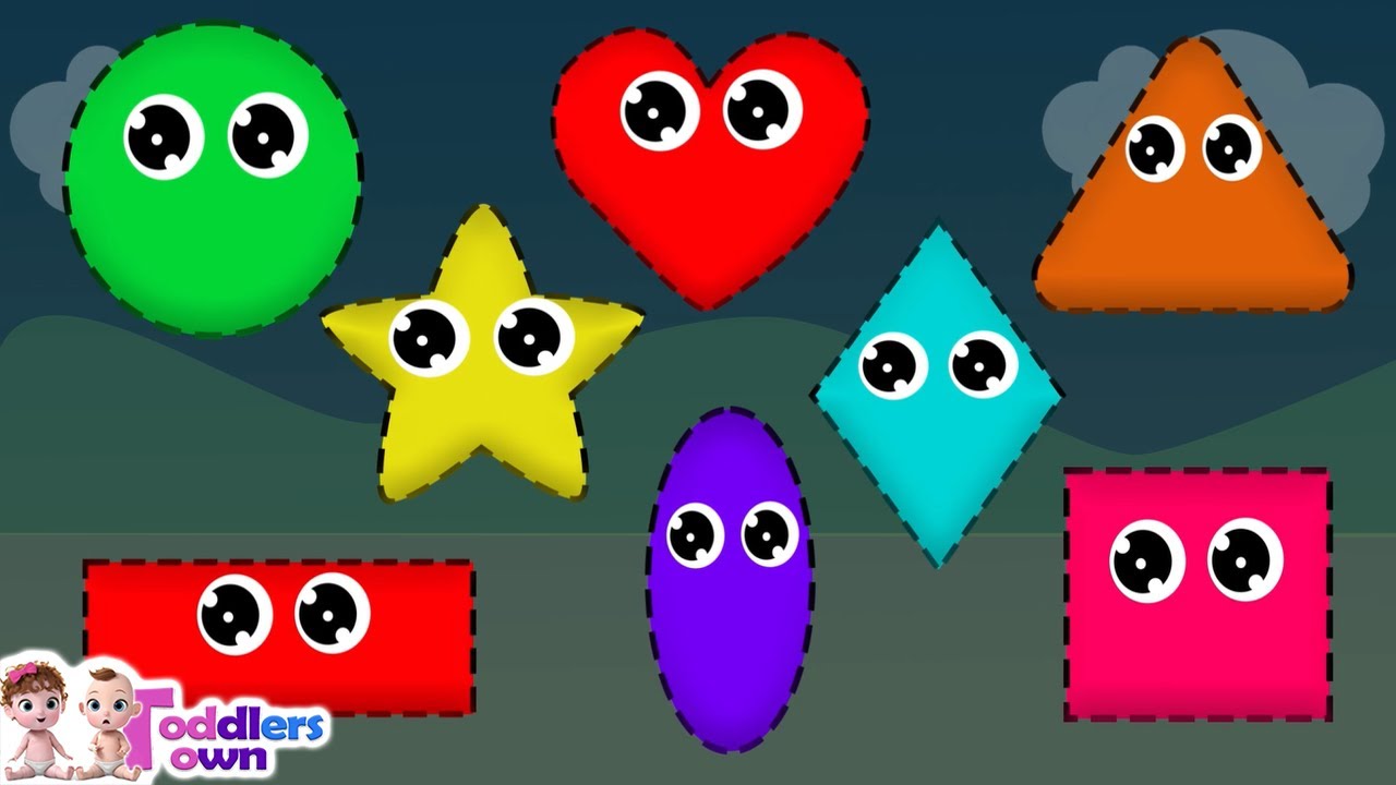 The Shapes Song | Nursery Rhymes | Shapes Nursery Rhymes With Lyrics ...