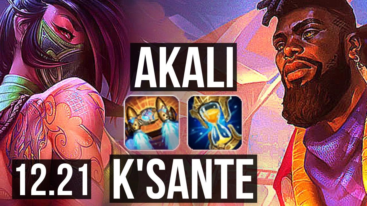 AKALI vs K'SANTE (TOP) | 1.6M mastery, 700+ games | EUW Master | 12.21 ...