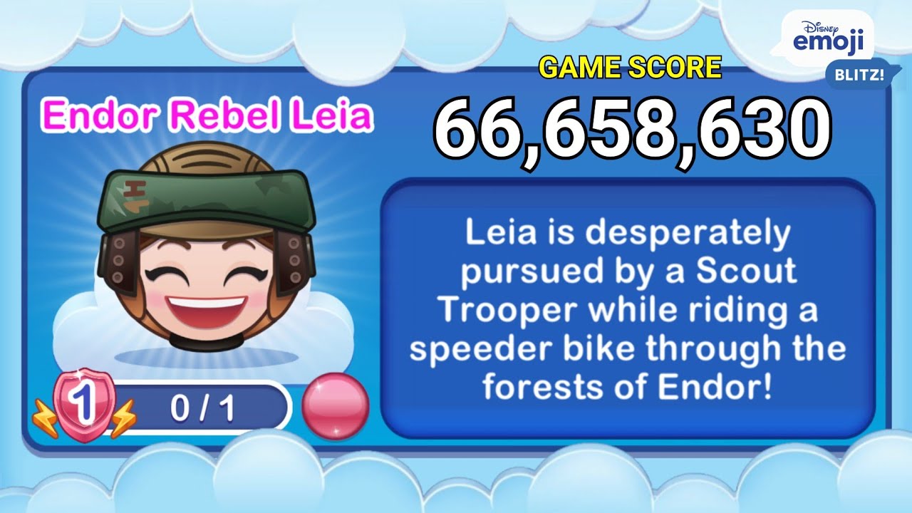 Disney Emoji Blitz ENDOR REBEL LEIA (L1) - Star Wars - v62 - YouTube