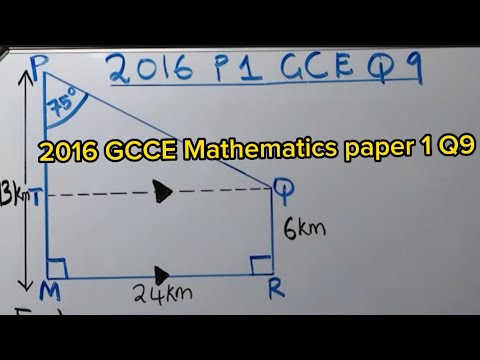 2016 Mathematics paper 1 GCE Q9 - YouTube