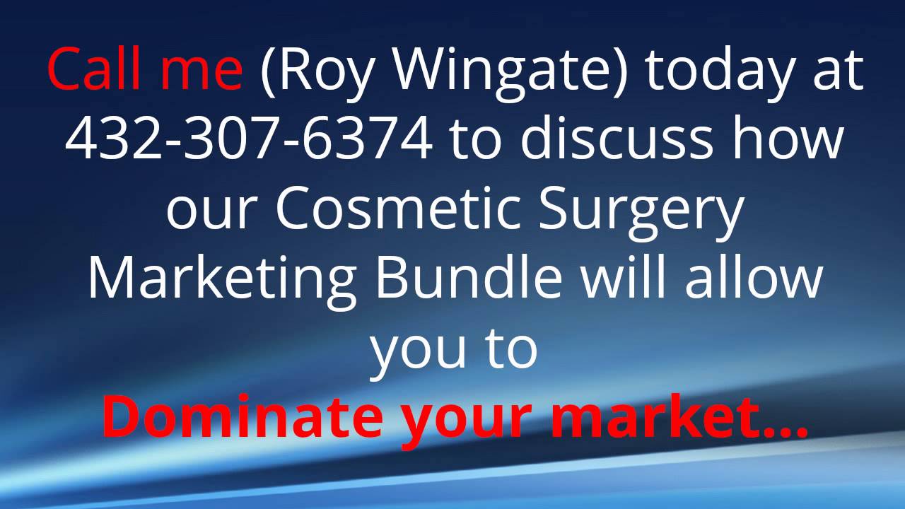 Roy Wingate Cosmetic Surgery and Attorney Marketing North West - YouTube