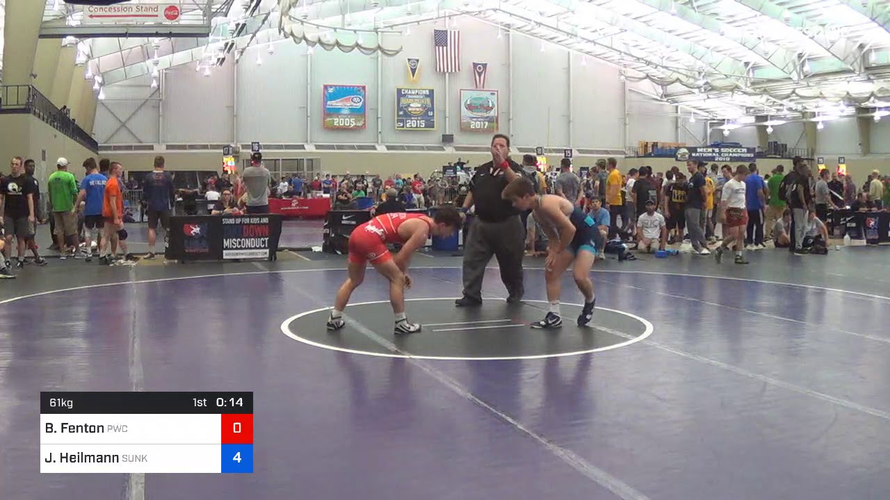 61 Kg Consi Of 32 2 Brendon Fenton Pittsburgh Wrestling Club Vs Joseph ...