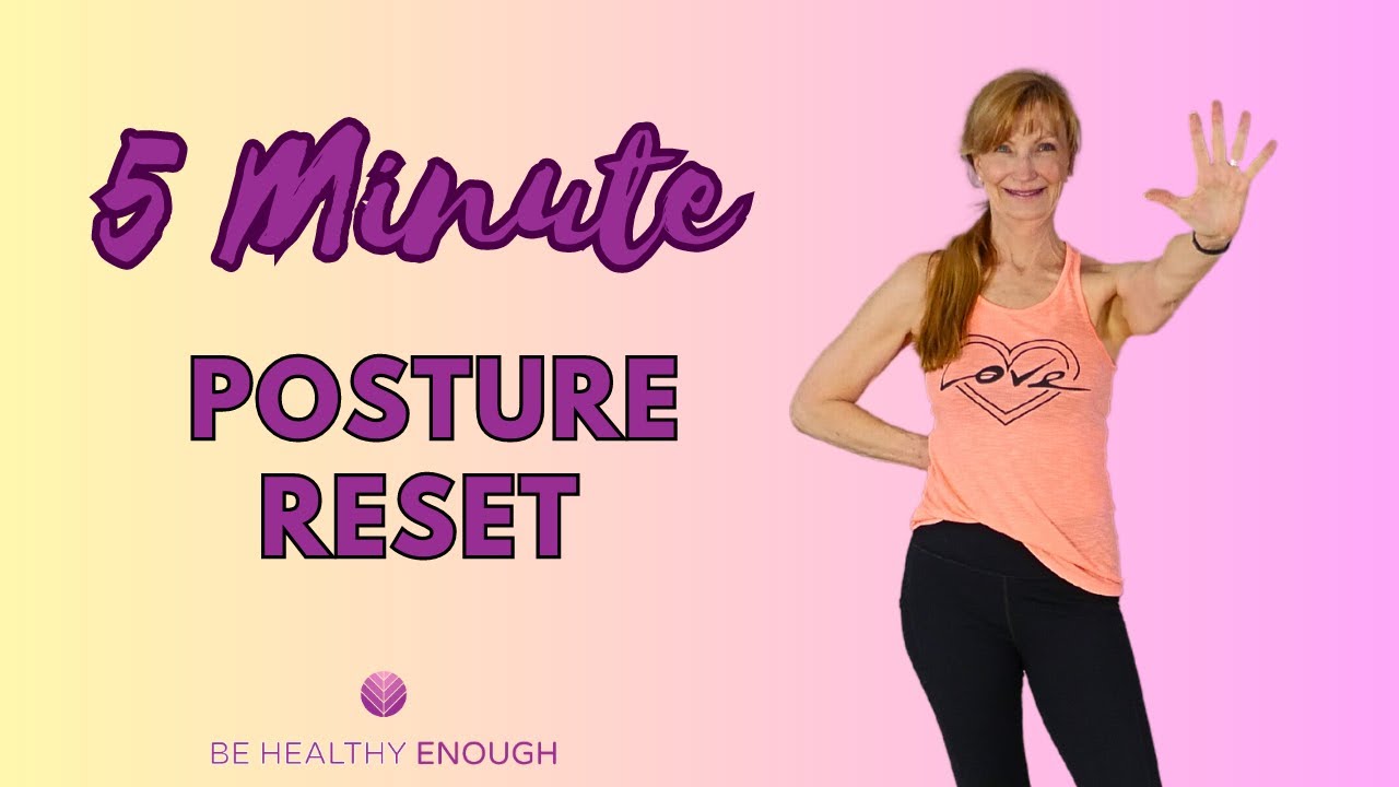 5 Minute Posture Reset For Women Over 50 - YouTube