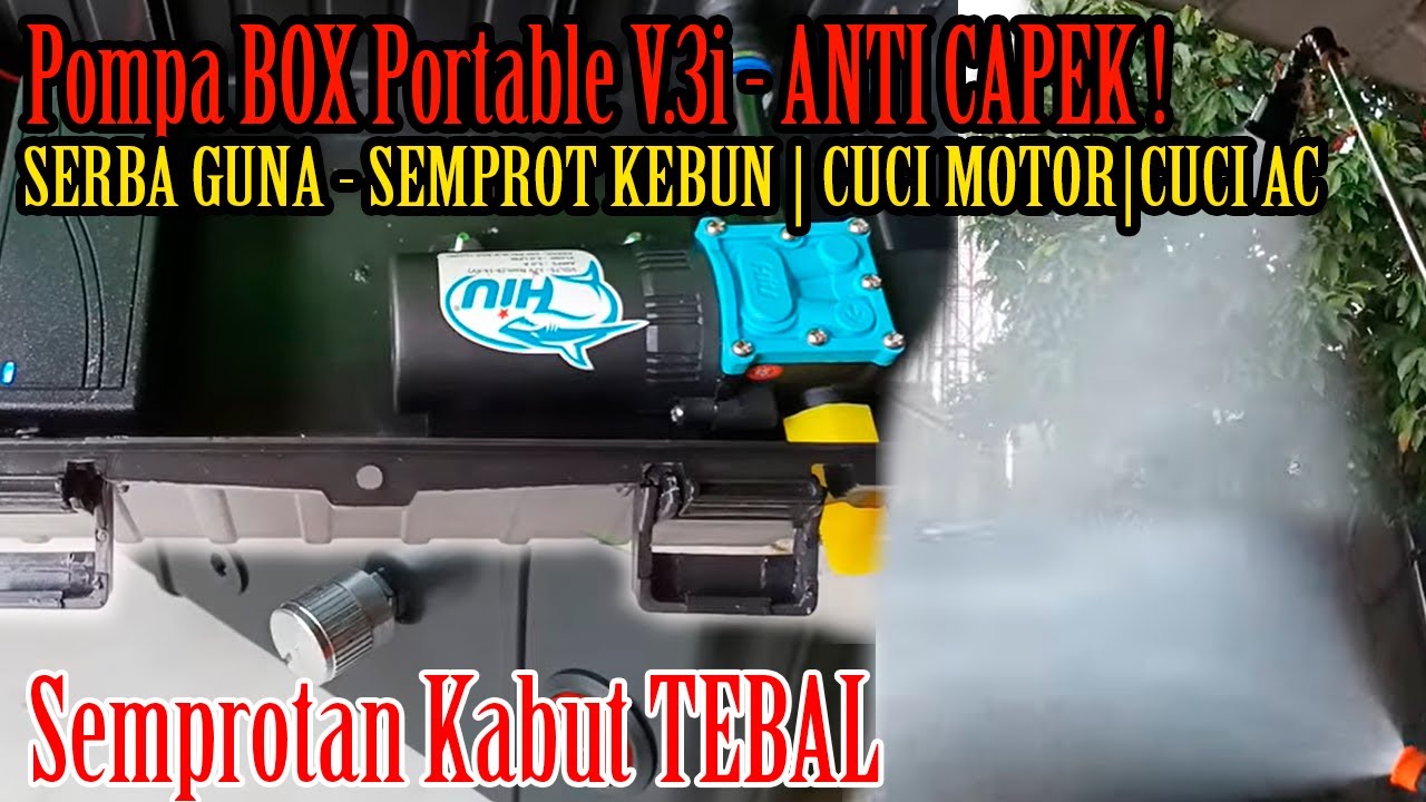 Review paket Box V.3i Serbaguna Spray Kebun Cuci Motor Mobil Cuci AC ...