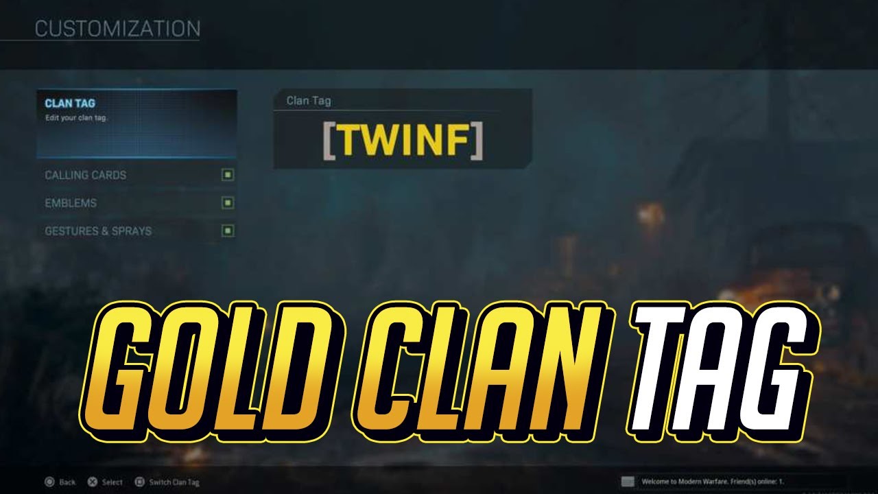 How To Get A GOLD CLAN TAG In Modern Warfare Warzone PS4 XBOX PC how-to-get-a-gold-clan-tag-in-modern-warfare-warzone-ps4-xbox-pc