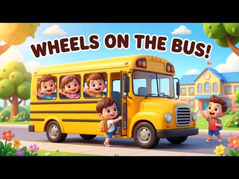 The Wheels on the Bus 🚌 | Kids Go to School 🎒 | Nursery Rhymes for Kids | Baby Songs