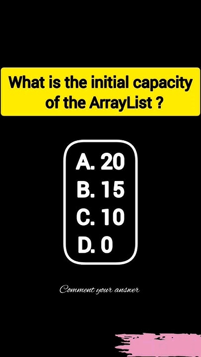 ArrayList initial size in java | Java interview questions - YouTube