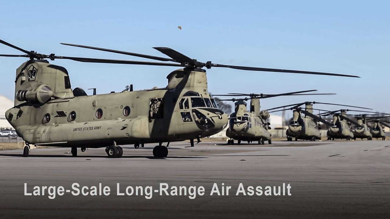US Army Large-Scale Long-Range Air Assault - YouTube