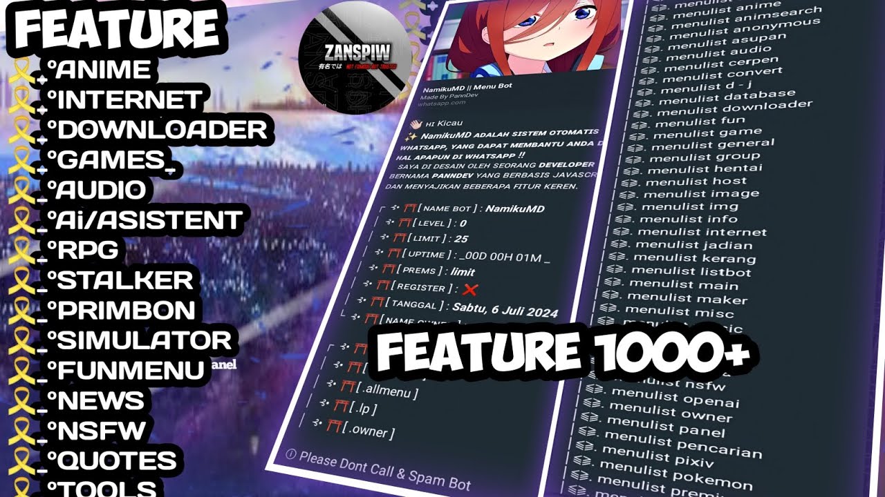 ⚡📛NEW SCRIPT MD FREE +[NEWS] [GAME]|DOWNLOADER] [AI] [NSFW] [TOOLS ...