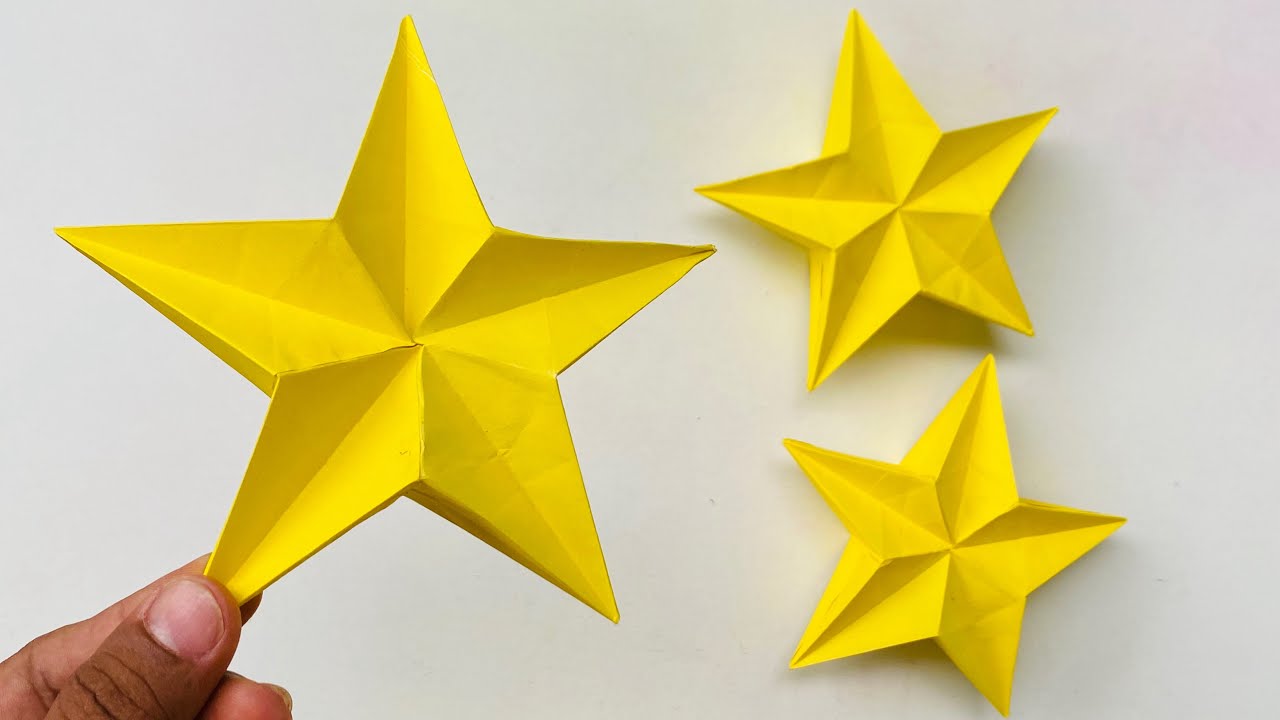 How to Make 3D Star for your Christmas Decoration | Paper Craft Ideas ...