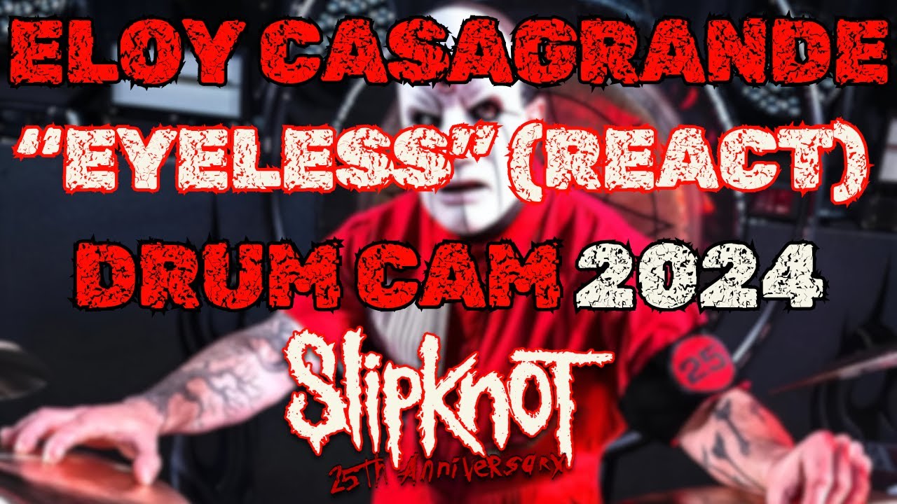 REACT: ELOY CASAGRANDE - "EYELESS" (DRUM CAM 2024) // AMASSOU ATÉ O PRATO... - YouTube
