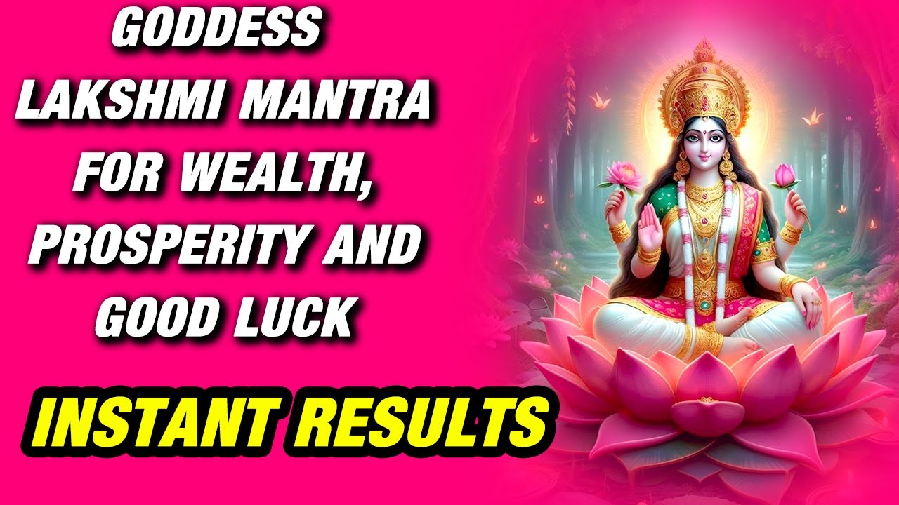 Powerful goddess lakshmi mantra for wealth, prosperity and Good luck ...