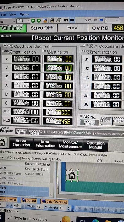 Robot HMI Screen Designing Mitsubishi GOT #mitsubishi #hmi #robot # ...