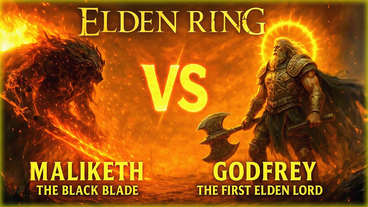 Maliketh Team vs Godfrey Team – Epic 5v5 Boss Battle in Elden Ring ...