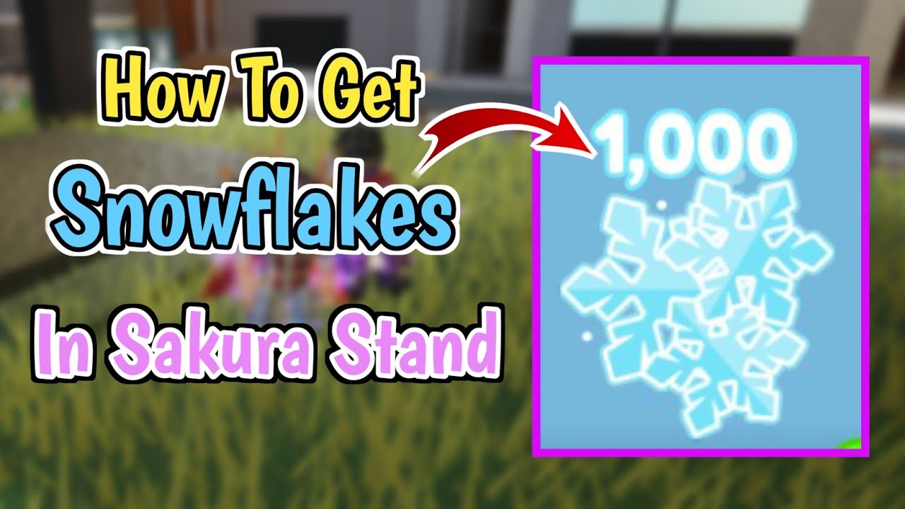 How To Get Snowflakes In Sakura Stand (Xmas Update) - YouTube