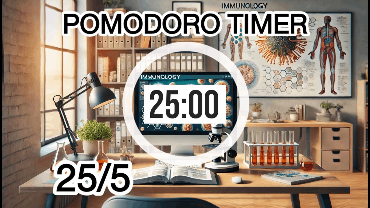 25/5 Pomodoro Timer – Medical Study Session | Deep Focus & Productivity ...