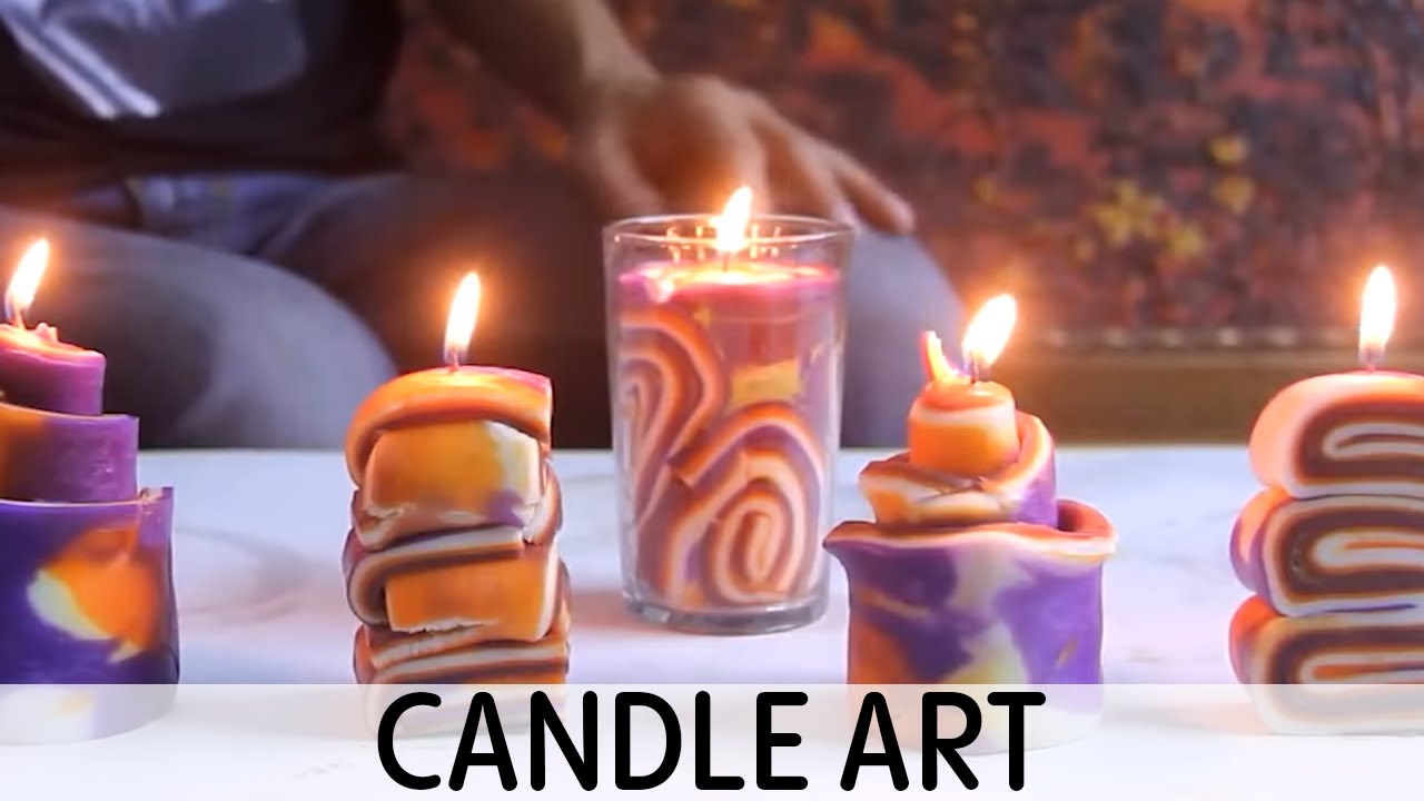 Tutorial How to make Candle Art - YouTube