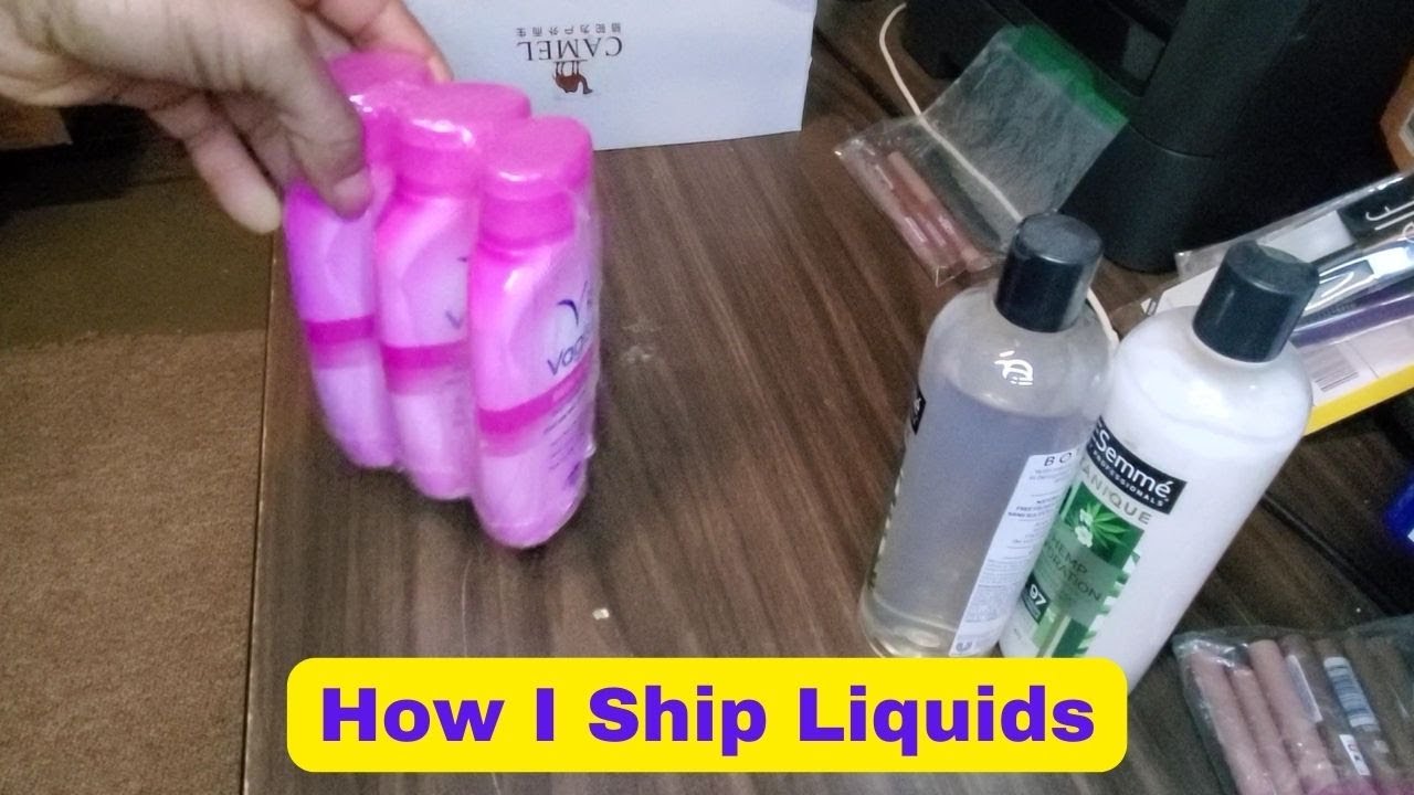 How I Ship Liquids & Never Have Any Damaged!! - YouTube