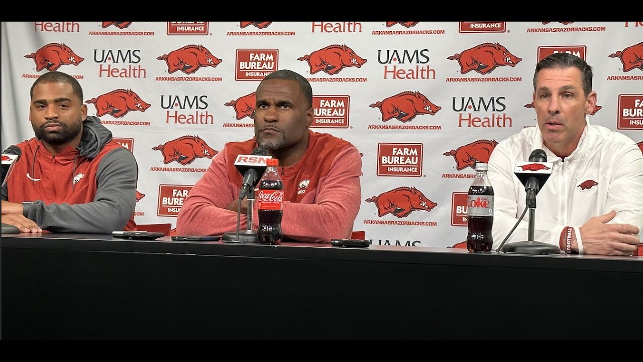Dan Enos, Marcus Woodson, Deron Wilson Arkansas Introductory Press ...