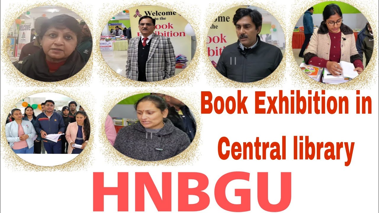 Book exhibition#january 2023#in Central library#hnbgu - YouTube