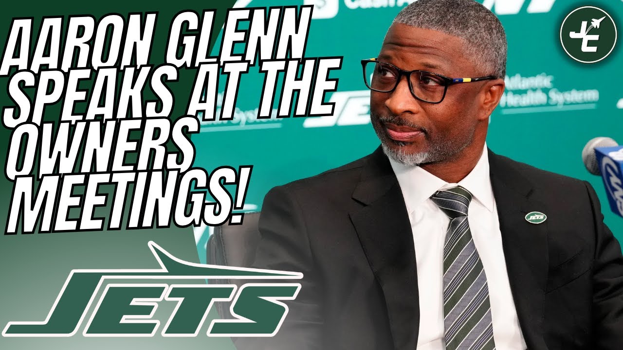 Aaron Glenn Speaks At The NFL Owners Meetings! | New York Jets Latest ...