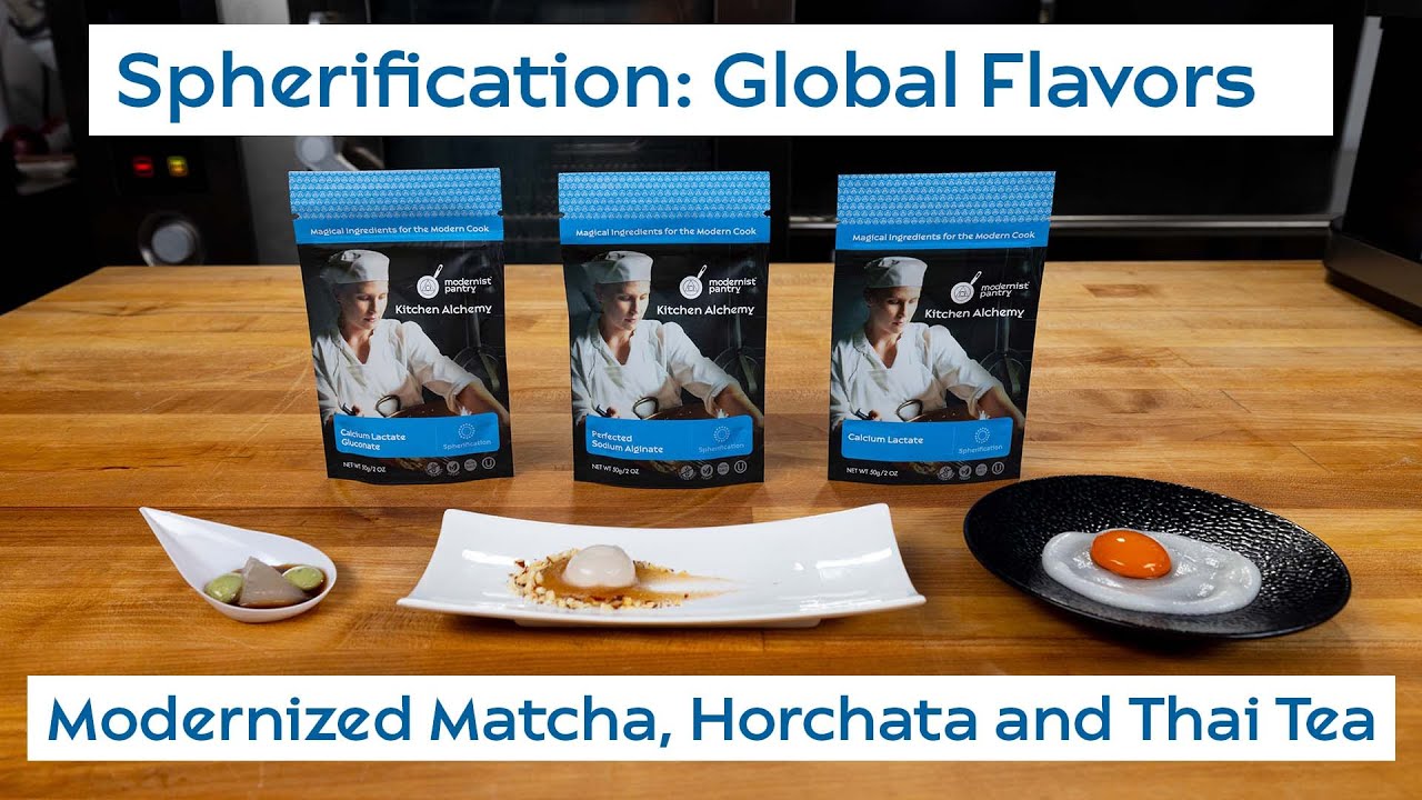 Spherification: Global Flavors. Modernized Horchata, Thai Tea, and ...