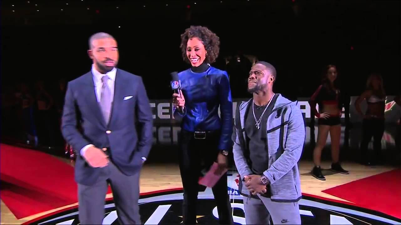 Drake And Kevin Hart Square Off February 12, 2016 NBA All Star Weekend ...