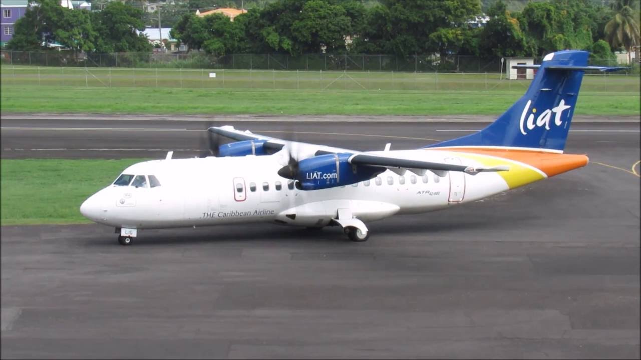 LIAT ATR 42-600 Flight from Beef Island @ E.T Joshua (1080p) - YouTube