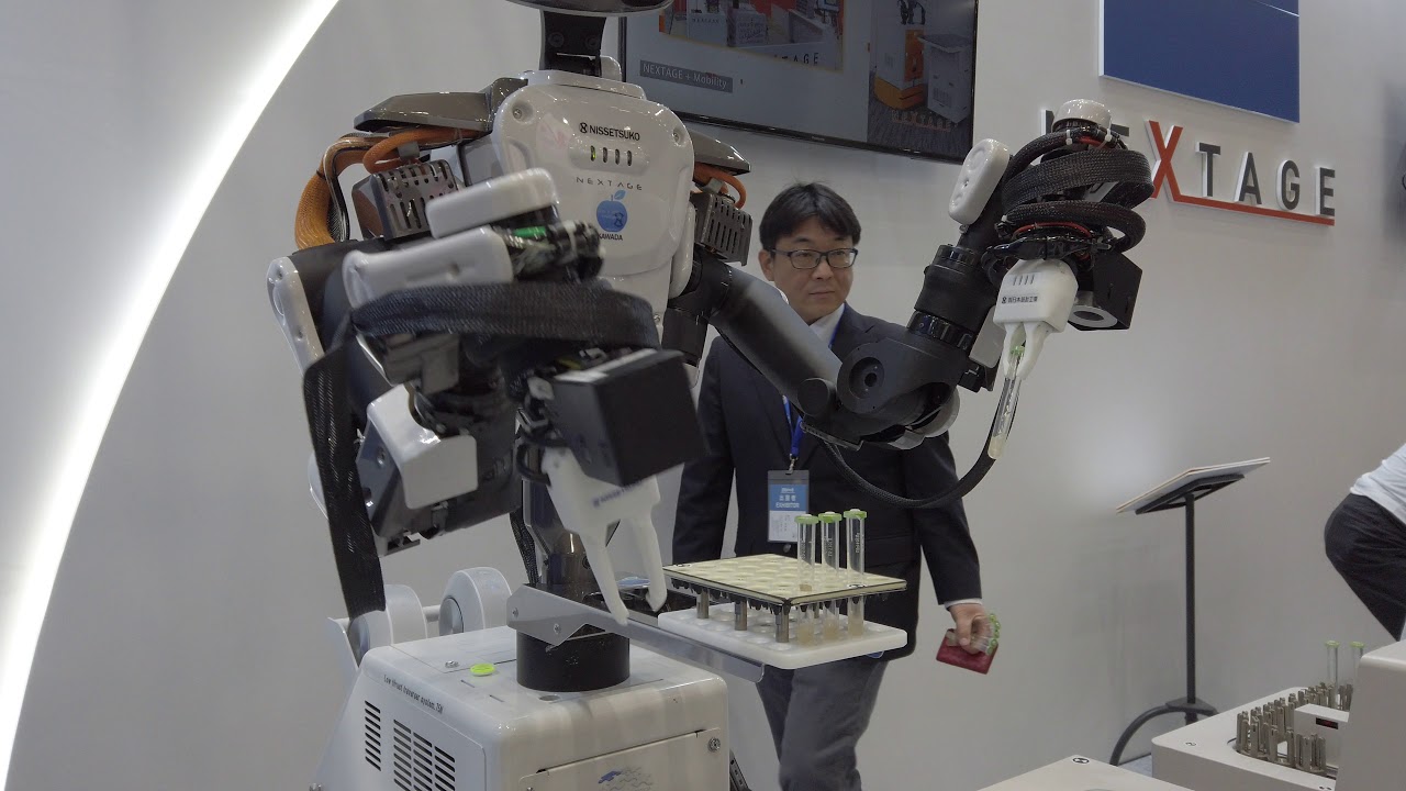 2019国際ロボット展 KAWADA NEXTAGE Collaborative Humanoid Robot - YouTube