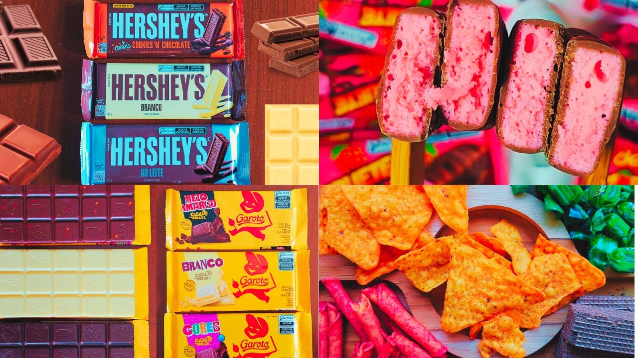 ASMR Sweets & Dessert Compilation, Rainbow Candy Satisfying Video ASMR ...