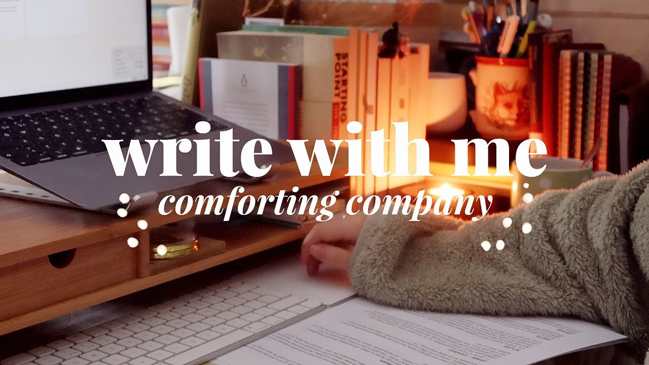 cozy write with me 🕯️🖋️ focus session with comforting sounds - YouTube