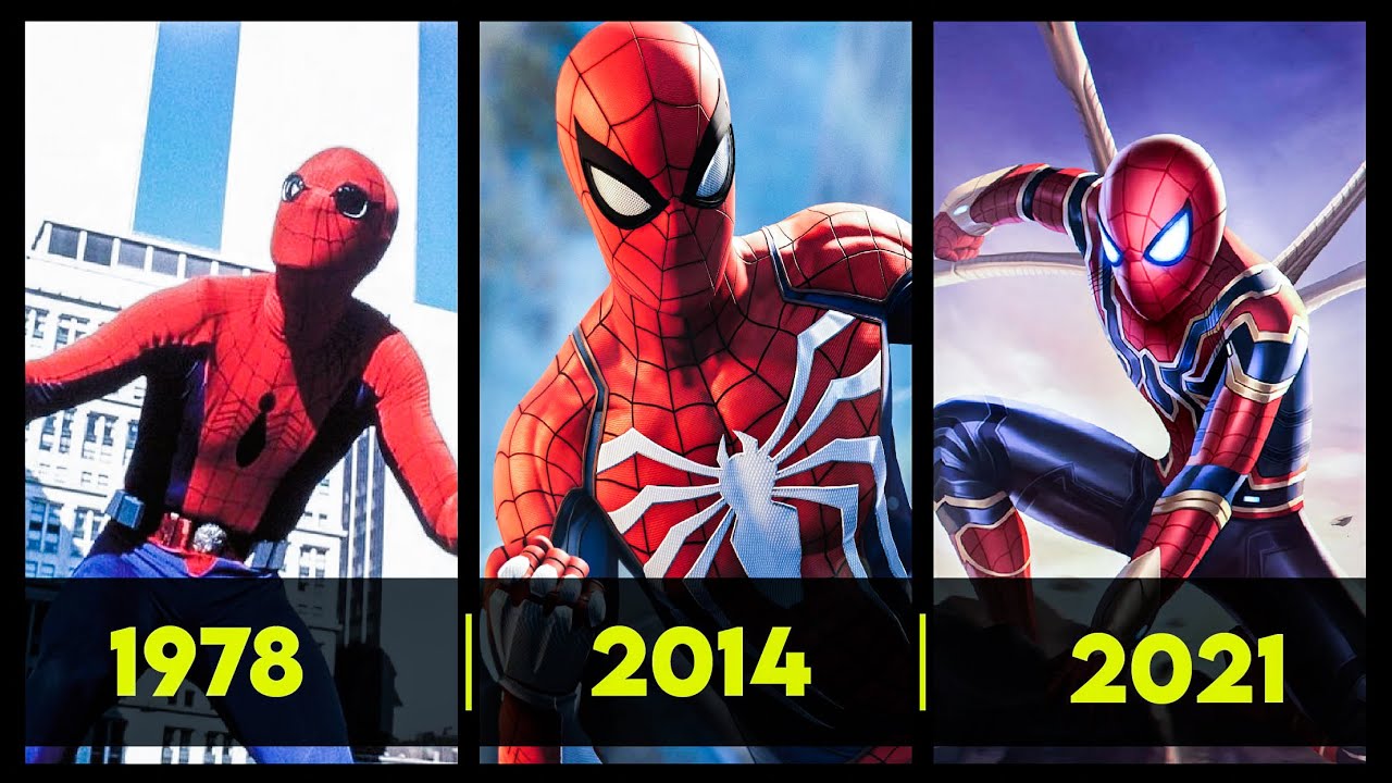 Evolution of Spider Man in Movies from (1977 - 2021) | Marvel ...