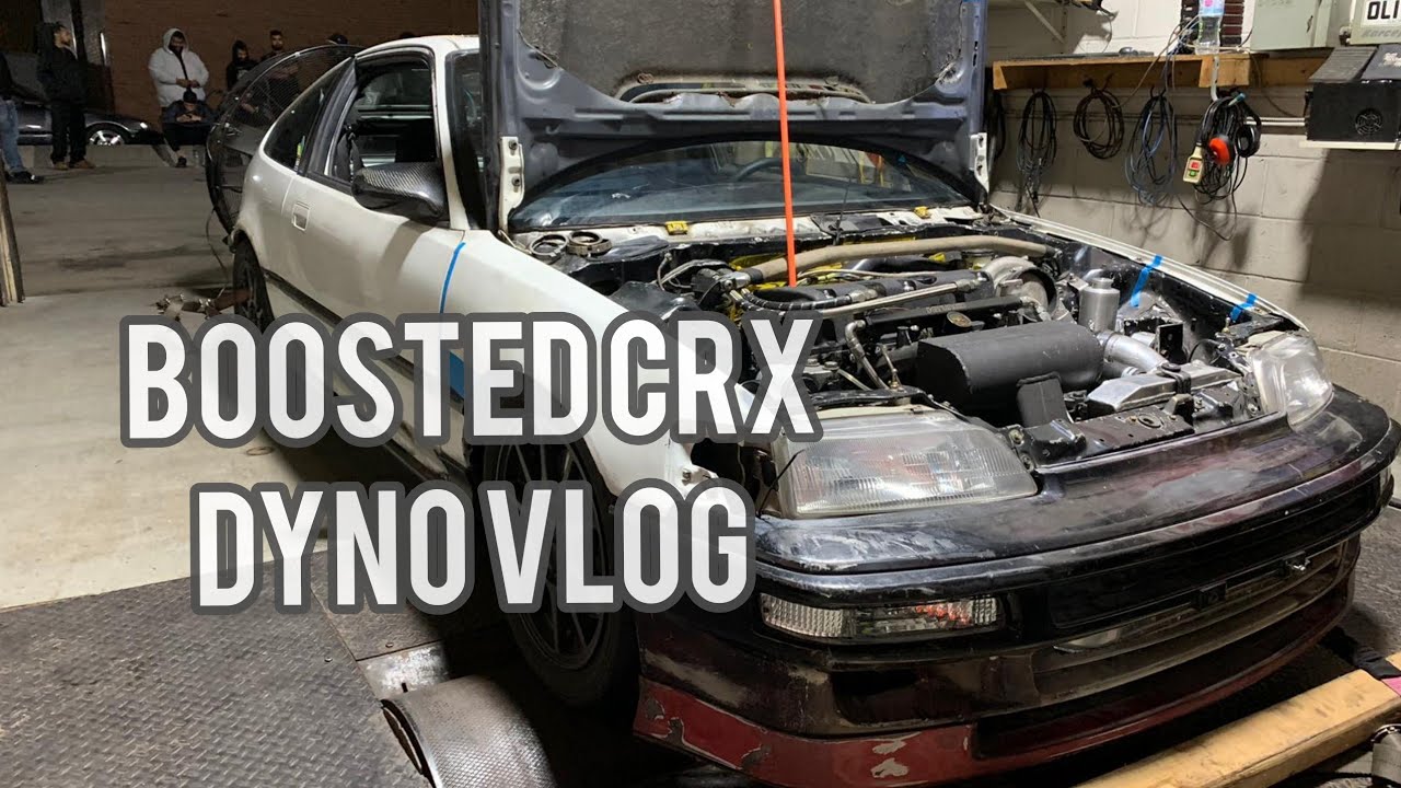 Dyno vlog boosted crx - YouTube